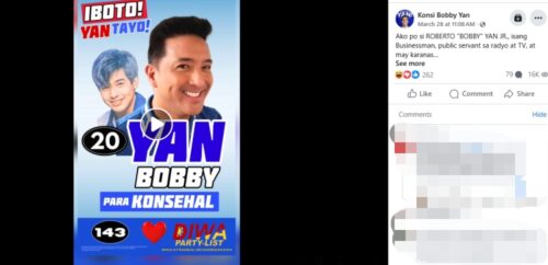 Bobby Yan Criticized For Using Rico Yan's Image In Campaign Materials ...