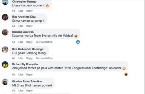 Group of Friends Celebrate After Climbing Footbridge They Called Mt ...