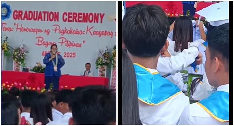 School Principal in Antique Orders SHS Graduates to Remove Their Toga ...
