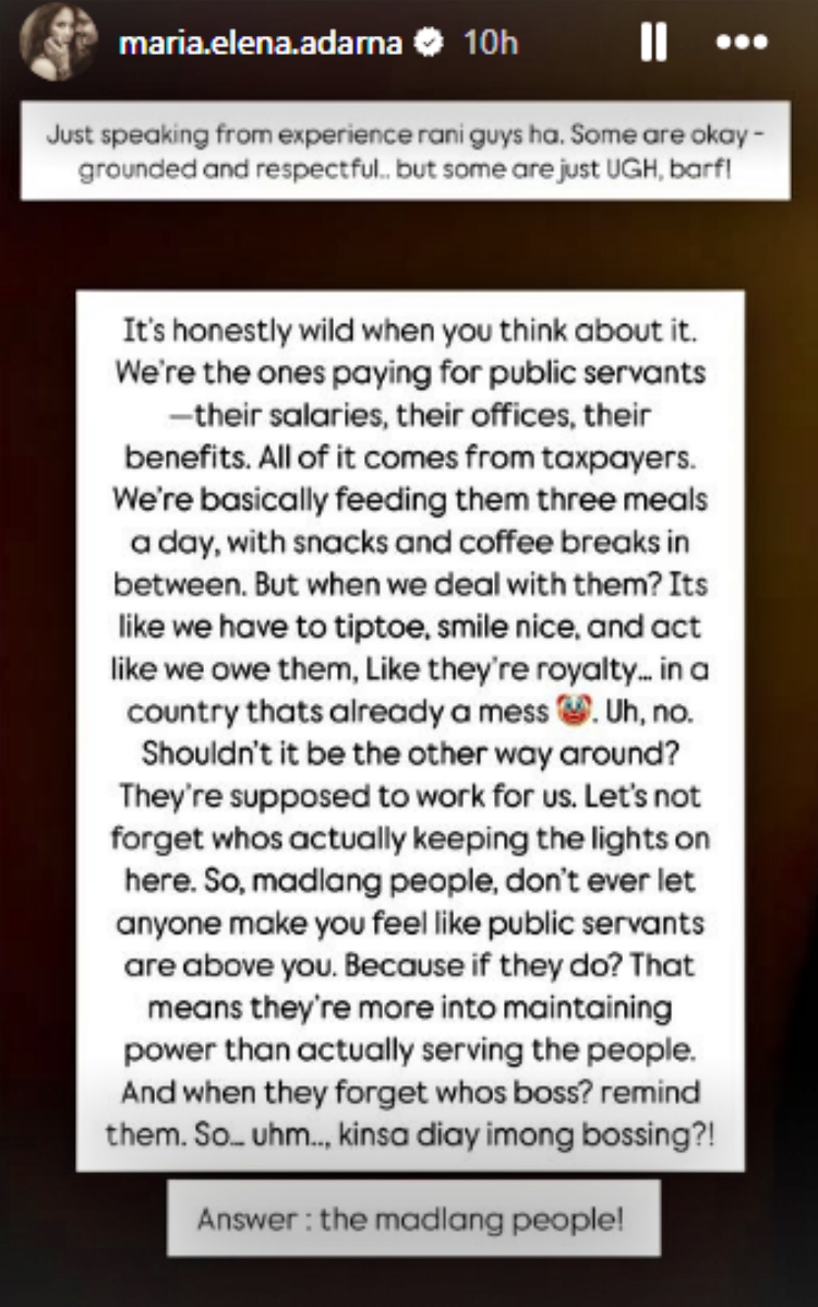 Ellen Adarna Slams Politicians Who Act Like Royalty | PhilNews
