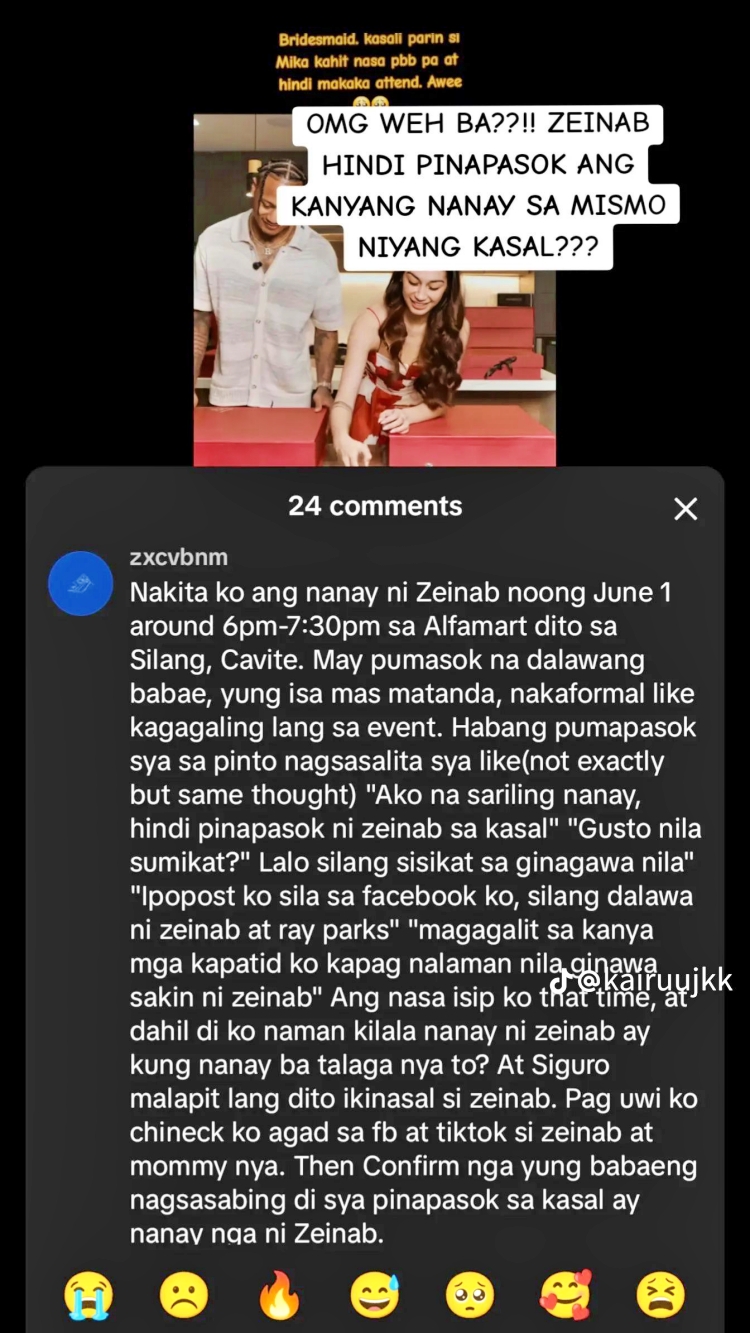 Zeinab Harake Mom Allegedly Wasn't Allowed To Attend Her Wedding | PhilNews