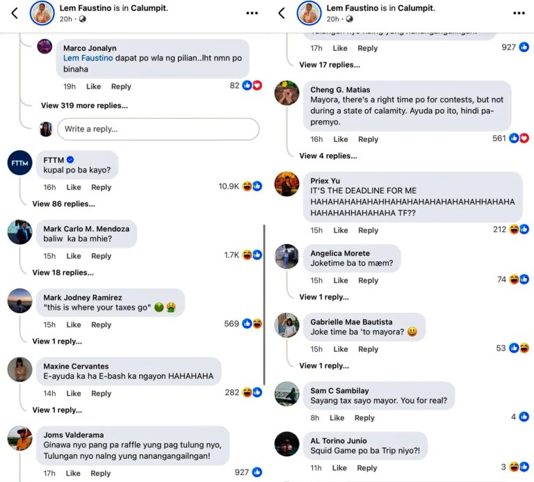 Calumpit Mayor "E-Ayuda" Raffle Contest For Flood Victims Slammed By ...