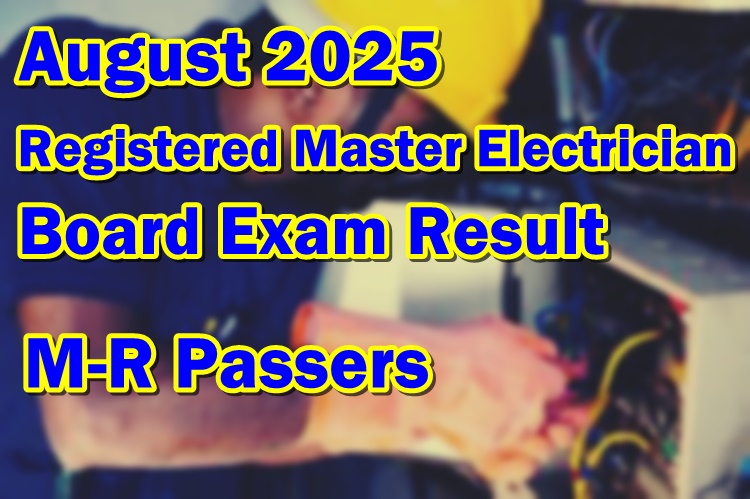 RME Board Exam Result August 2025 – M-R Passers | PhilNews