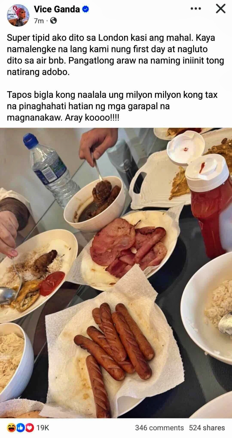 Vice Ganda Post About Corrupt Officials Deleted, Netizens Speculate ...