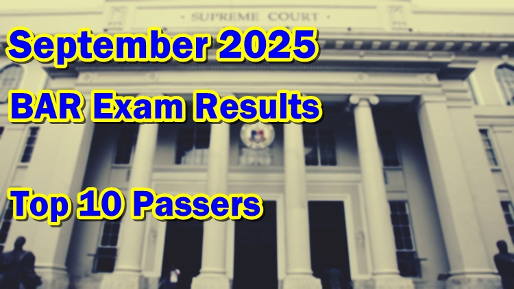 BAR Exam Results September 2025 – Top 10 Passers | PhilNews