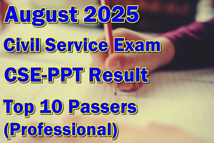 Civil Service Exam Results