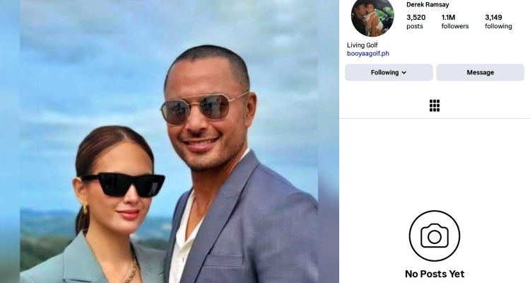 Derek Ramsay Deactivated IG Page Amid Rumored Marital Issue w/ Ellen ...