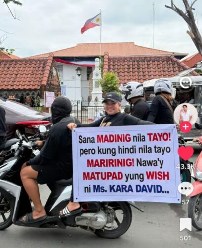 Kara David Birthday Wish Honored By Rallyists On September 21 Protest ...