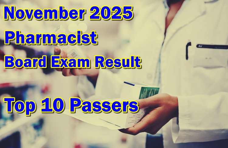 Pharmacy Board Exam Result November 2025 – Top 10 Passers | PhilNews