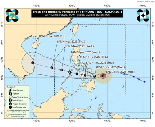 Typhoon Tino Brings Heavy Rains in Cebu, 8 Visayas Areas under Signal ...