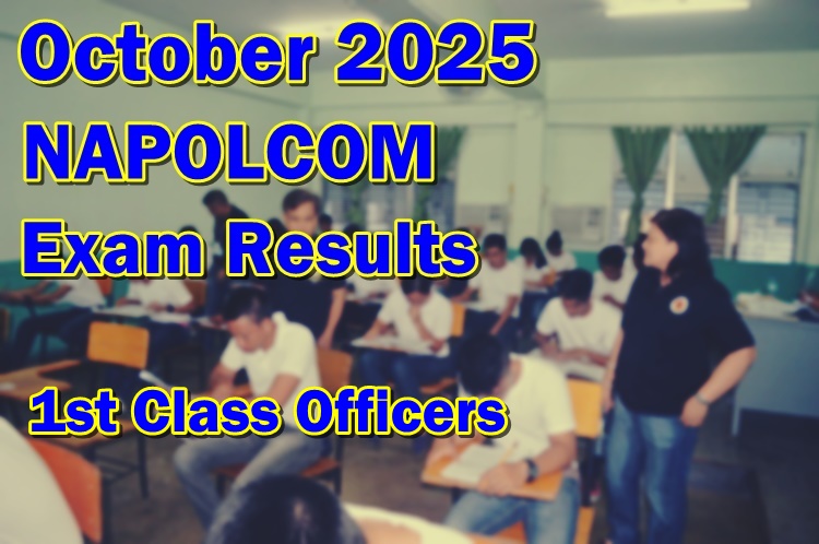 NAPOLCOM Exam Result October 2025 – 1st Class Officers | PhilNews