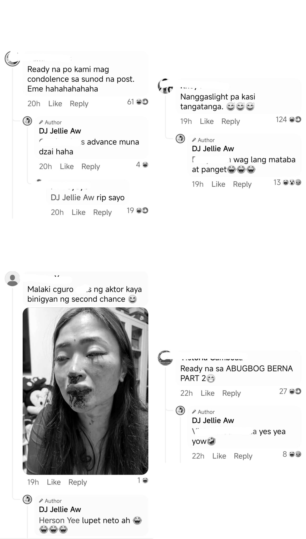 Jellie Aw Reacts To "Condolences" & "RIP" Comments From Her Bashers ...