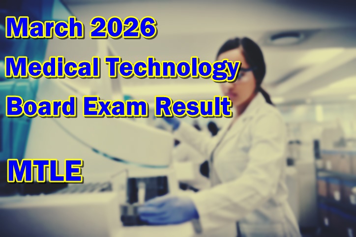 MedTech Board Exam Result March 2026 – Medical Technology | PhilNews